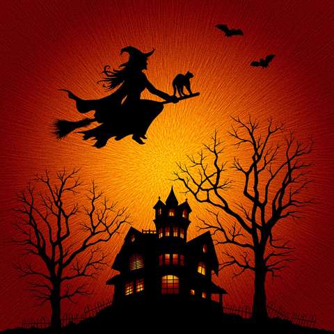 AE450 Supernova - Seasons - Witches Panel - Digital Print • Fabrics