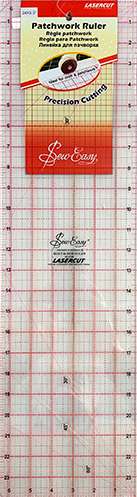 Sew Easy Patchwork Ruler 24 x 6.5 • RulersNotions • Rulers • No